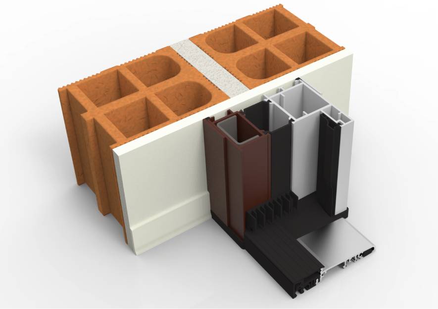 Aluminium frames with thermal break for MITE
